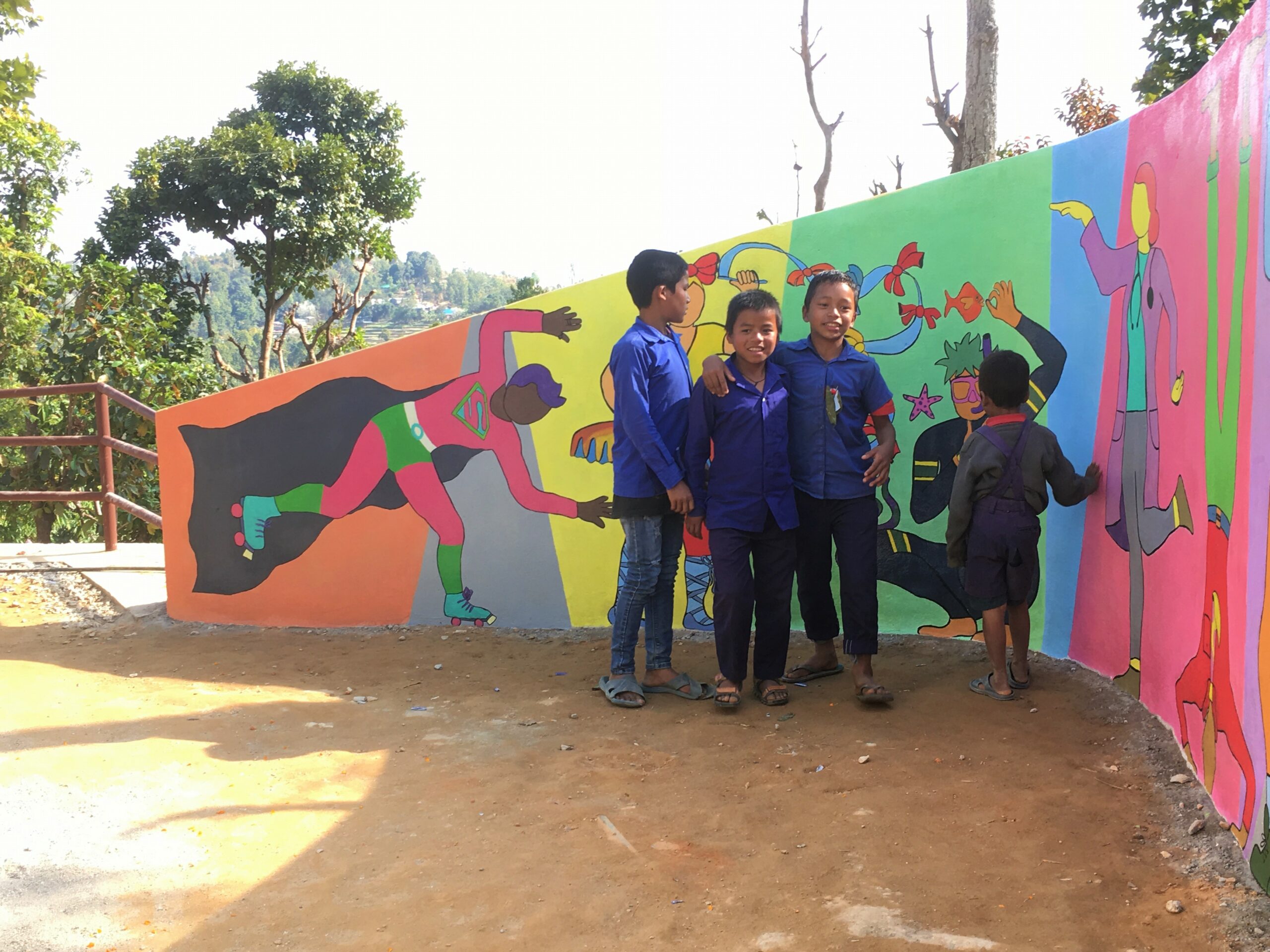 Inclusivity and Diversity Mural for Manakamana School - DMARCAJE